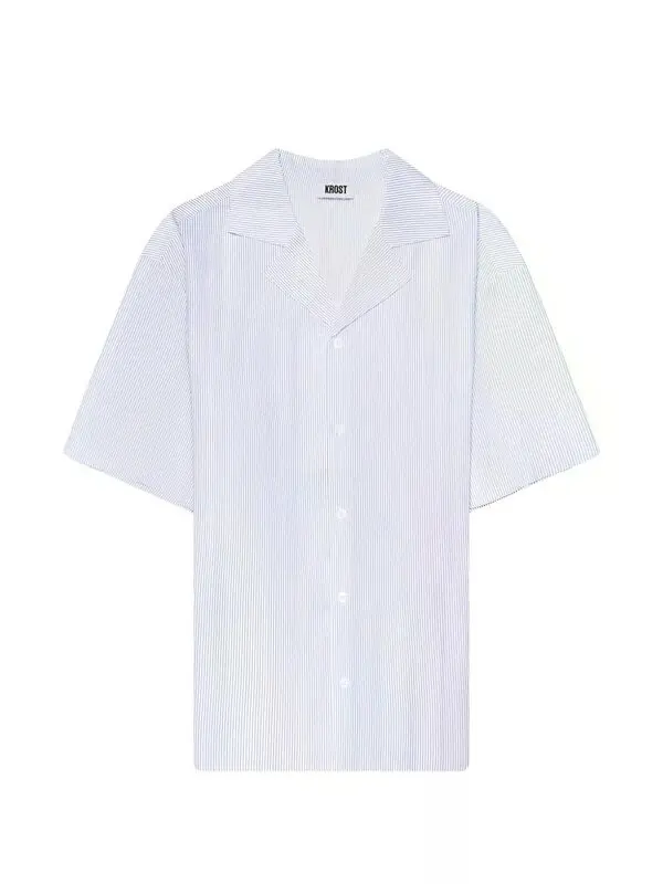 KROST Striped Camp-collar Shirt