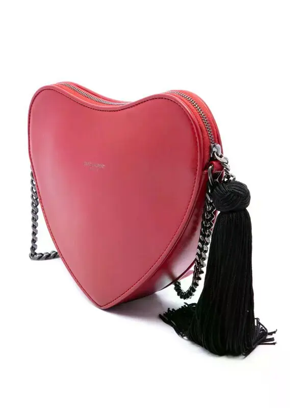Saint Laurent Monogram Cross Body Bag - Red