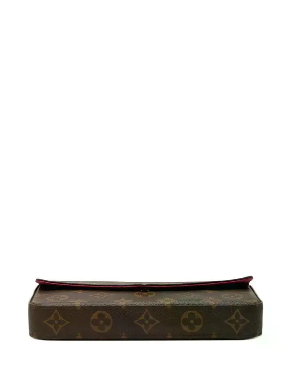 LOUIS VUITTON Monogram Pochette Felicie Crossbody Bag - Brown