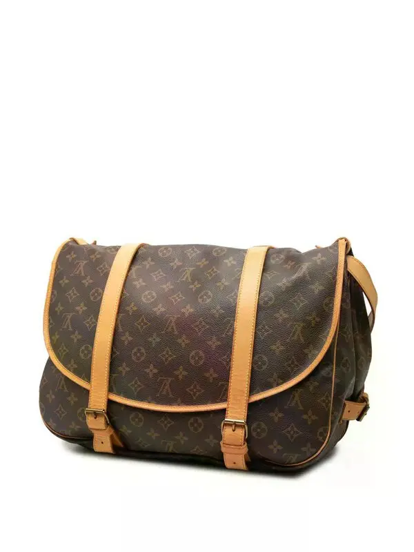 LOUIS VUITTON 1990 Monogram Saumur 43 Travel Bag