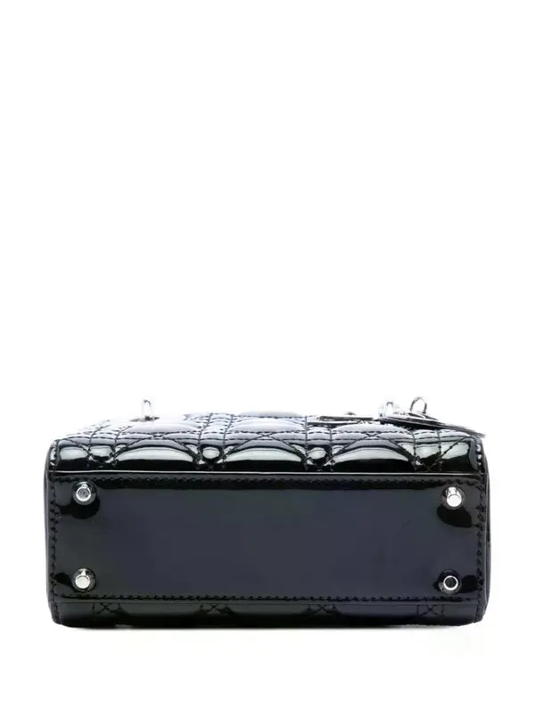 Dior 2015 Mini Patent Cannage Lady Satchel