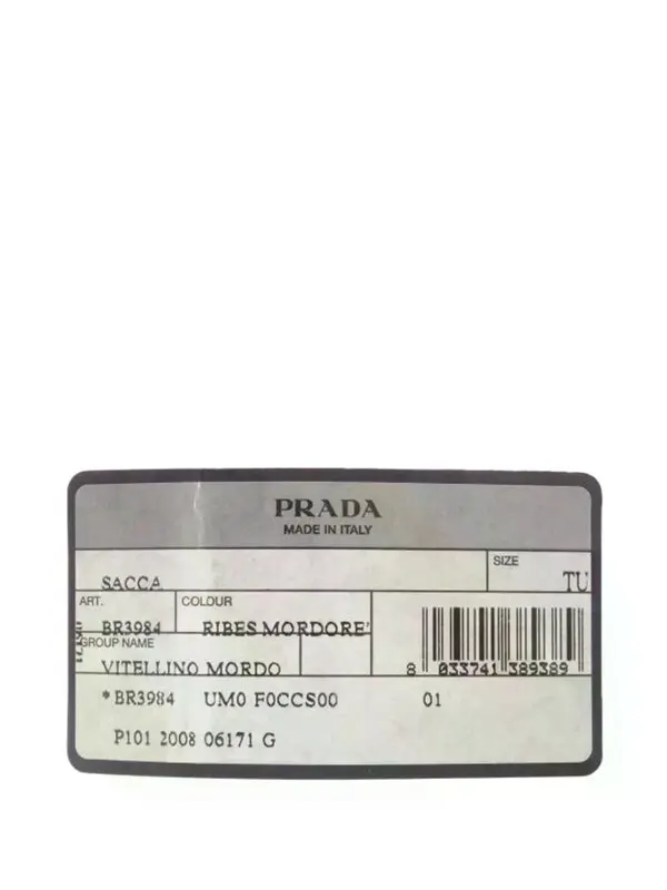 Prada 2010-2026 Nappa Mordore Ruffle Hobo Bag