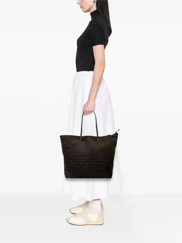 Fendi 2000-2010 Zucchino Canvas Tote Bag
