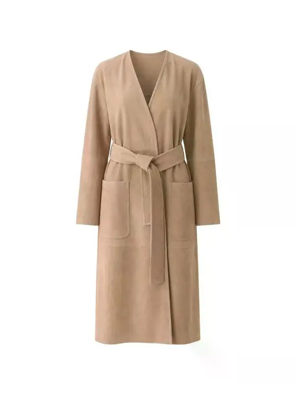 Max Mara Belted Wrap Coat - Neutrals