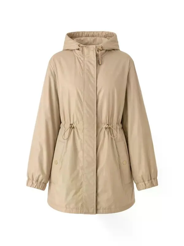 Max Mara Hooded Drawstring-waist Jacket - Neutrals