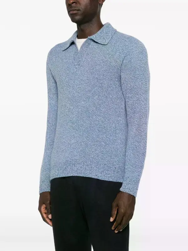 04651 / A TRIP IN A BAG Polo-collar Sweater