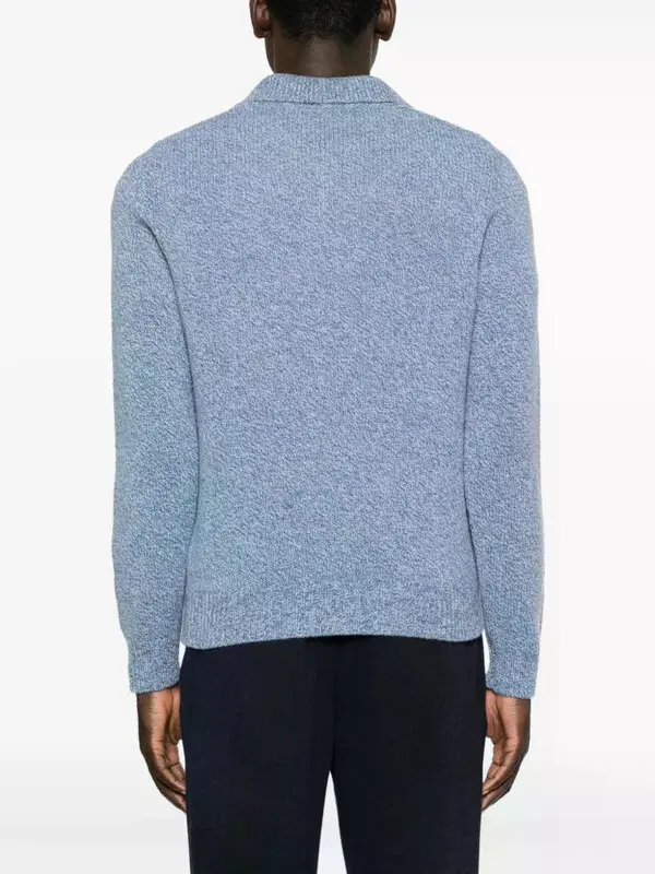 04651 / A TRIP IN A BAG Polo-collar Sweater