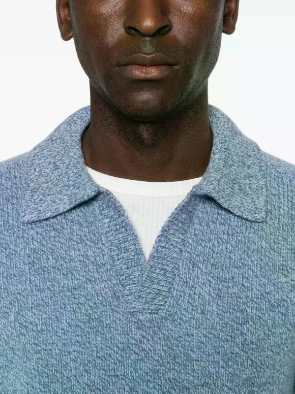 04651 / A TRIP IN A BAG Polo-collar Sweater