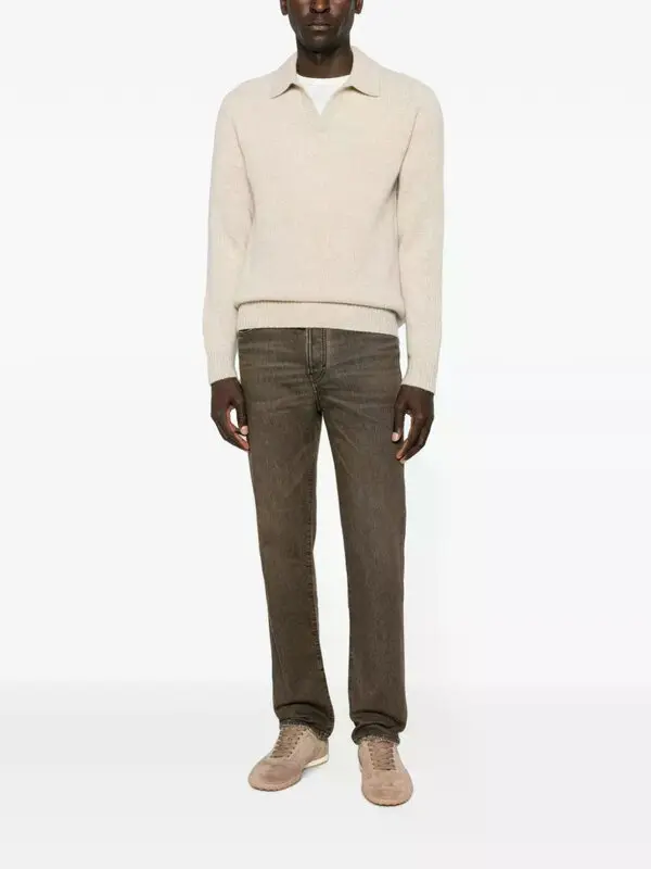 04651 / A TRIP IN A BAG Polo-collar Sweater