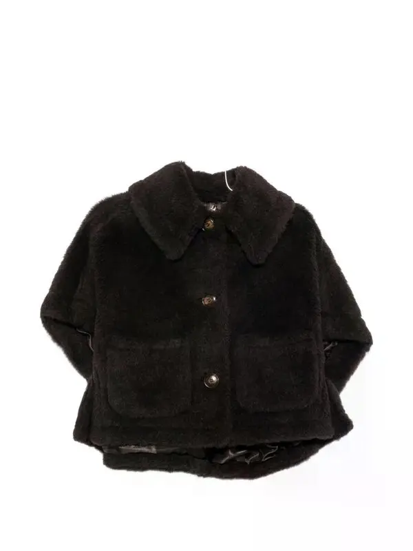 Max Mara Button-up Cape Coat - Brown