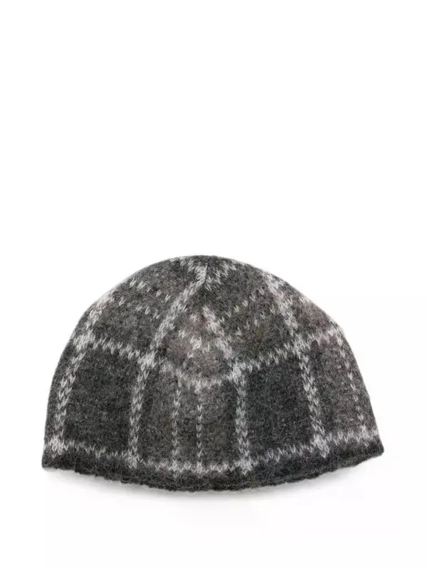 Our Legacy Check-pattern Beanie Hat
