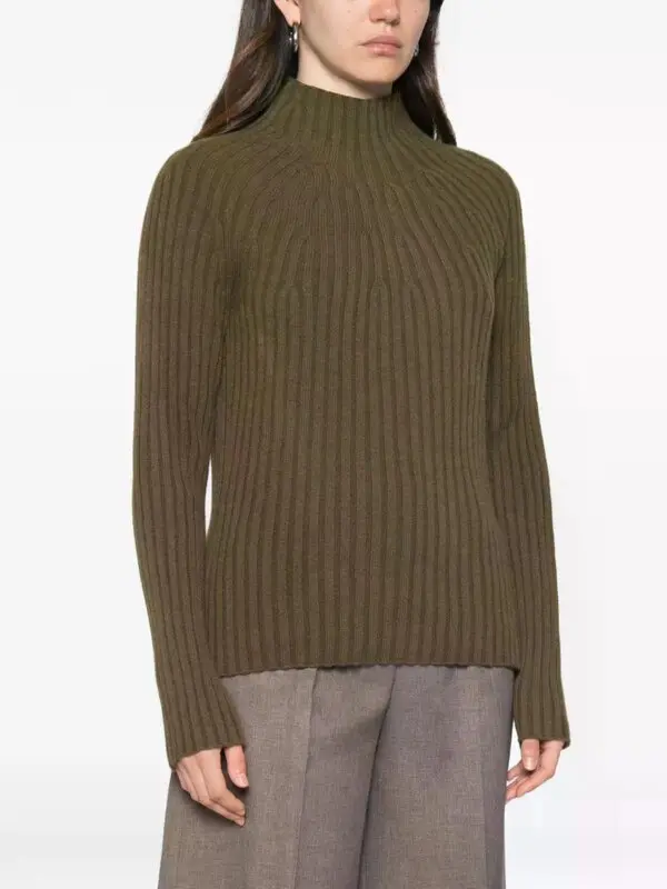 Eric Bompard Ribbed-knit High-neck Jumper
