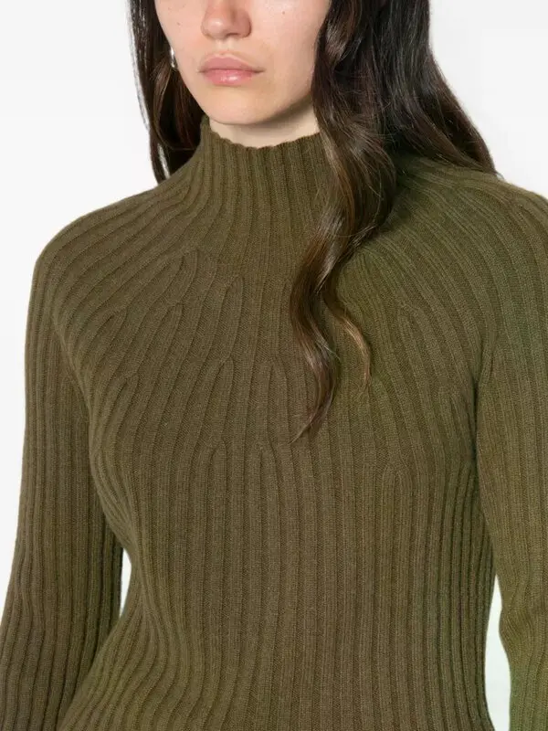 Eric Bompard Ribbed-knit High-neck Jumper