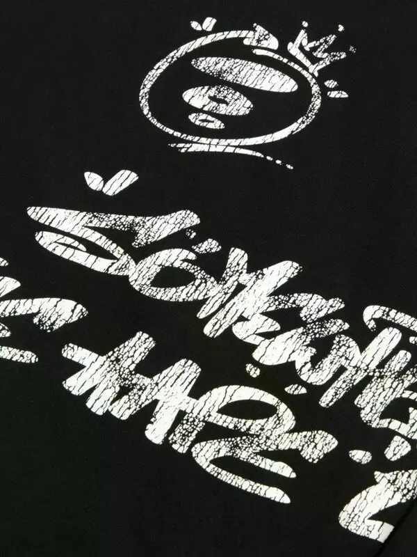 AAPE BY *A BATHING APE Moonface Graffiti-print T-shirt