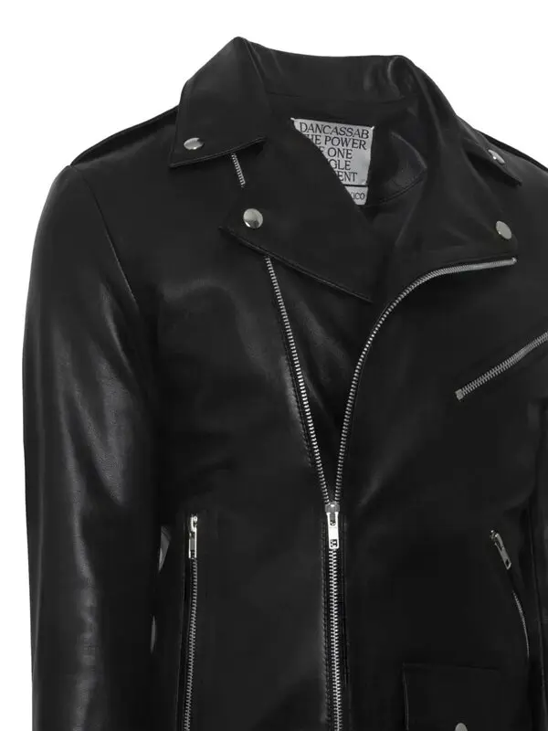 DANCASSAB Citrino Leather Biker Jacket
