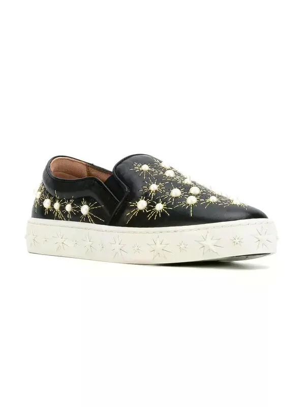 AQUAZZURA Cosmic Pearls Slip-on