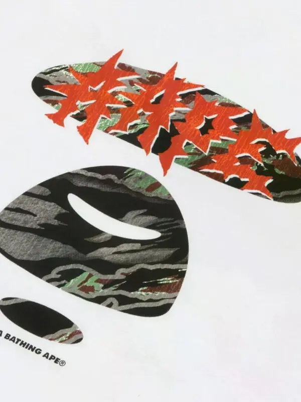 AAPE BY *A BATHING APE Moonface Graphic T-shirt - White