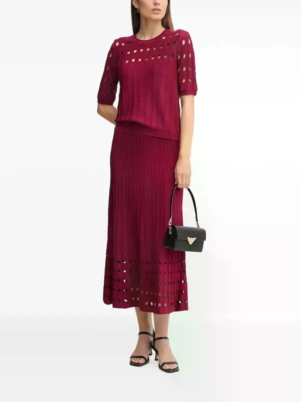 Dkny Cut-out Ribbed Sweater