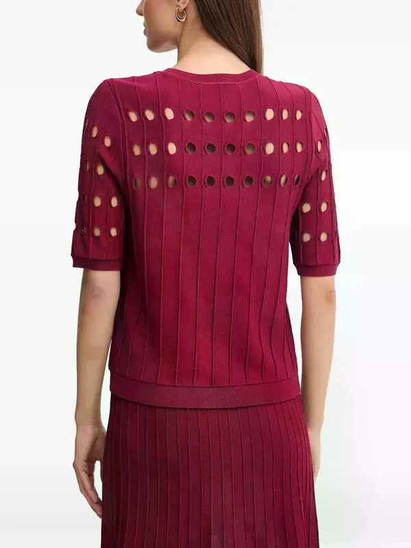 Dkny Cut-out Ribbed Sweater