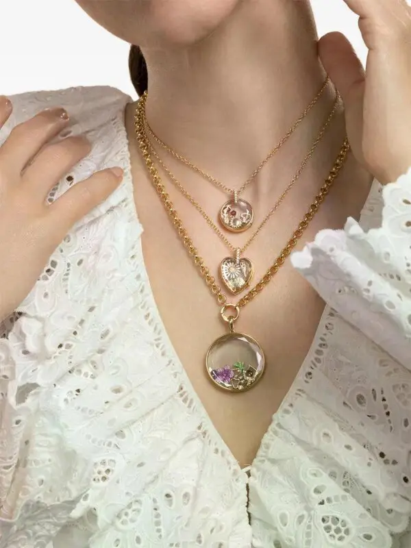 Loquet Lyra Diamond Locket Necklace