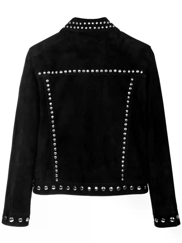 DANCASSAB Love Studded Suede Jacket