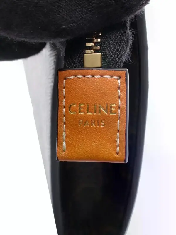 Celine 2015-2026 Small Triomphe Coated Canvas Notebook Crossbody Bag