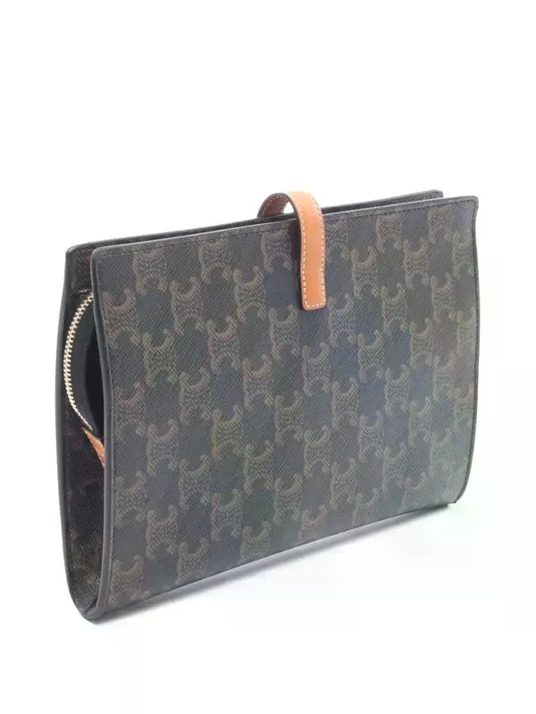 Celine 2015-2026 Small Triomphe Coated Canvas Notebook Crossbody Bag