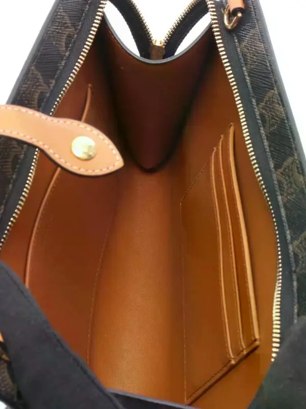 Celine 2015-2026 Small Triomphe Coated Canvas Notebook Crossbody Bag