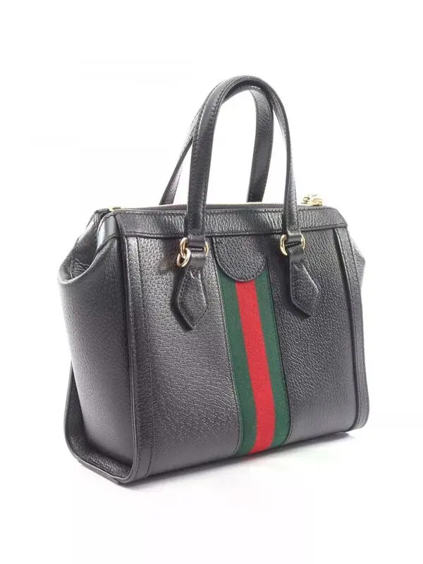 Gucci 2000-2015 Small Leather Web Ophidia Satchel
