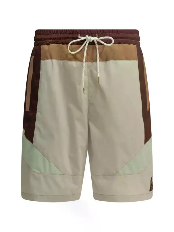 Kapital Shaka Colour-block Swim Shorts - Neutrals