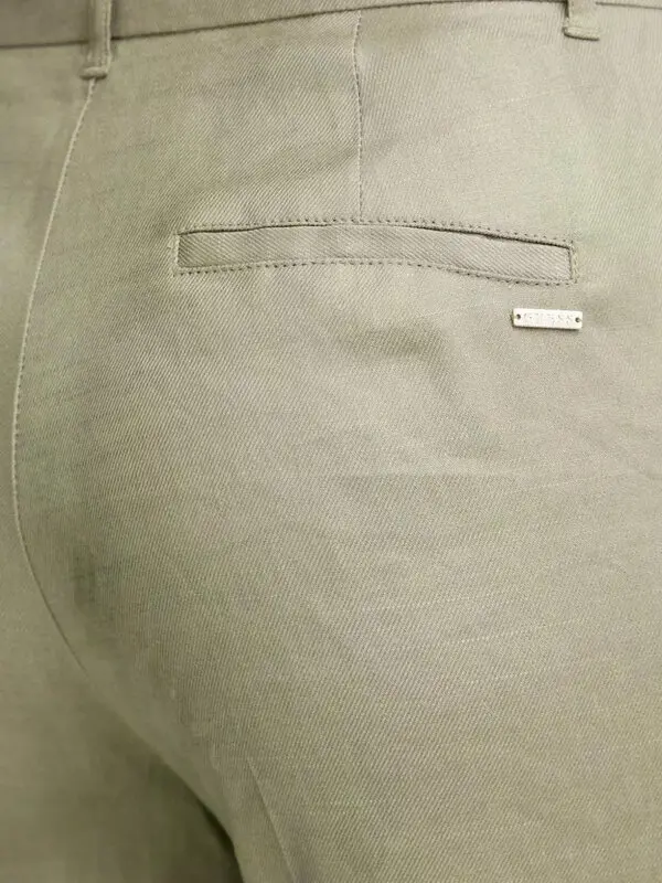 Guess Pleated Straight-leg Trousers