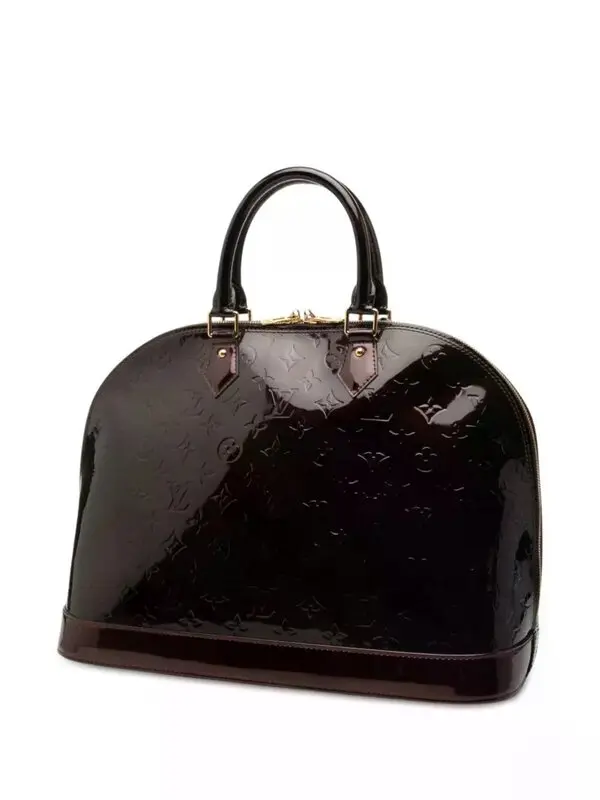 LOUIS VUITTON 2010 Monogram Vernis Alma Gm Handbag