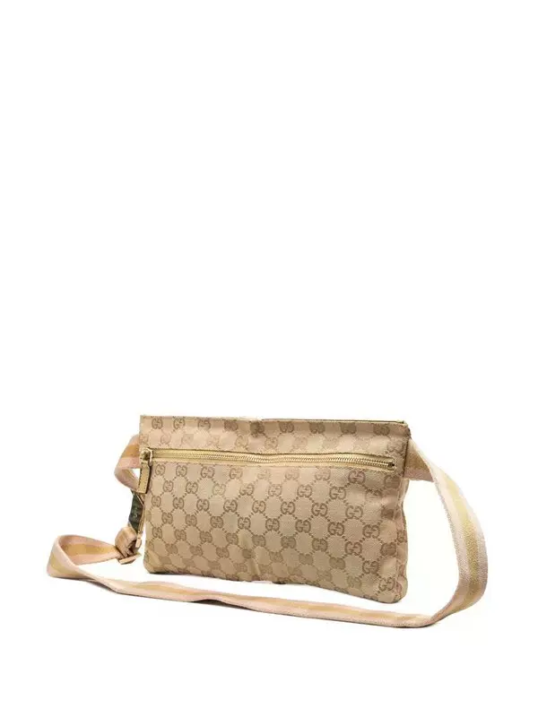 Gucci 2000-2015 Gg Canvas Web Double Pocket Belt Bag