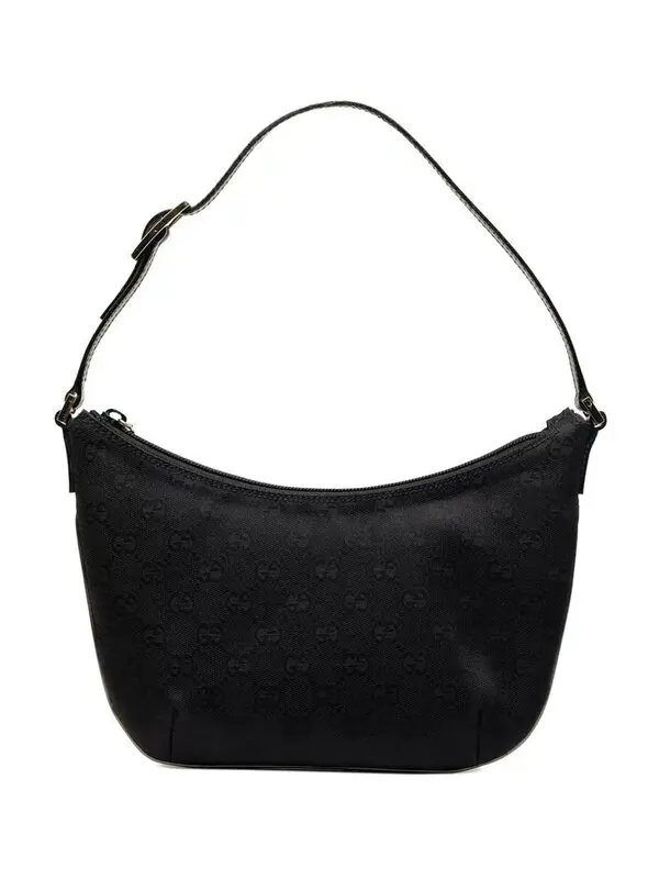 Gucci 2000-2015 Gg Canvas Shoulder Bag - Black