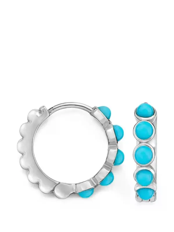 DOWER & HALL Sterling Hoop Earrings - Silver