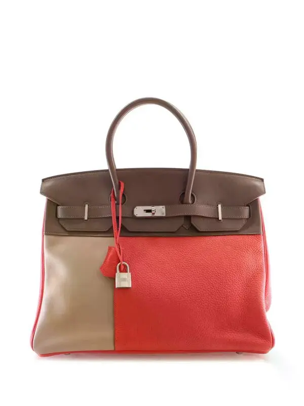 Hermès Clemence And Swift Birkin Cascade Retourne 35 Handbag - Pink