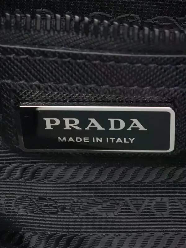 Prada 2013-2026 Saffiano Trimmed Tessuto Camera Bag Crossbody Bag