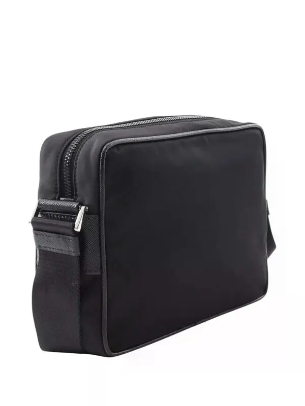 Prada 2013-2026 Saffiano Trimmed Tessuto Camera Bag Crossbody Bag