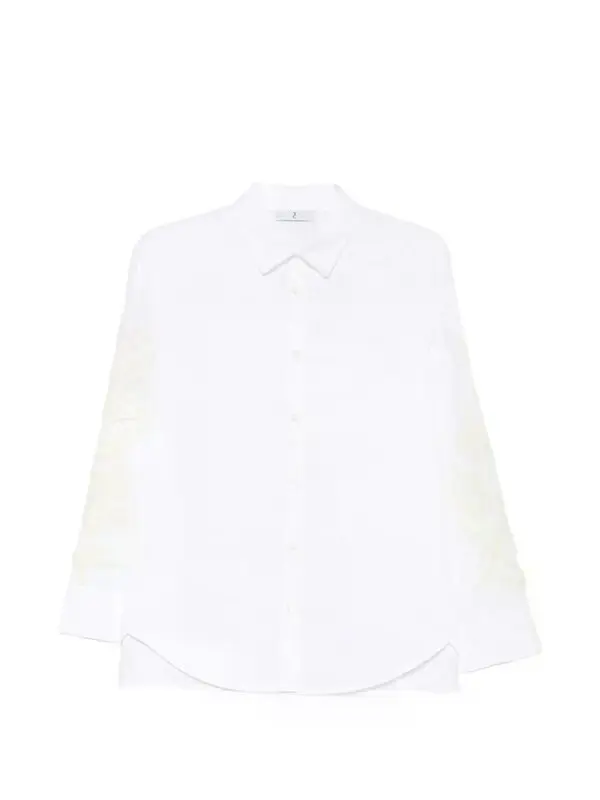 WHYCI MILANO Embroidered Long-sleeve Shirt - White