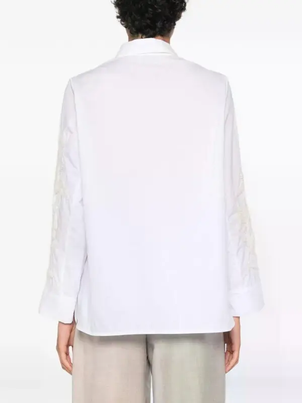 WHYCI MILANO Embroidered Long-sleeve Shirt