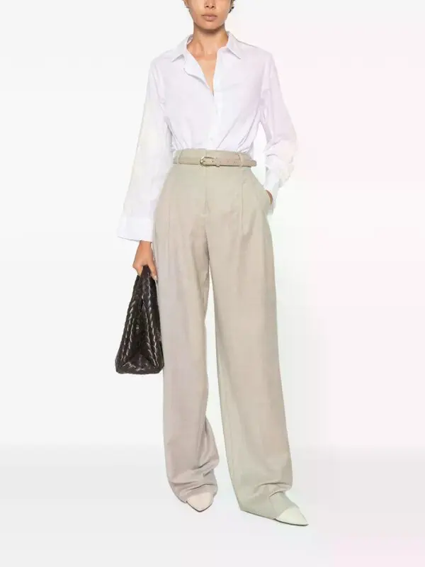 WHYCI MILANO Embroidered Long-sleeve Shirt