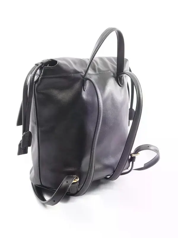 Fendi Leather Backpack - Black