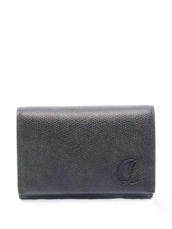 CHRISTIAN LOUBOUTIN Mooncrest Trifold Wallet - Black