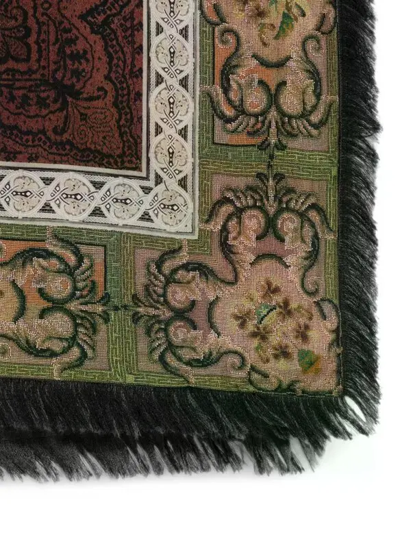 PIERRE-LOUIS MASCIA Paisley-print Fringed Scarf