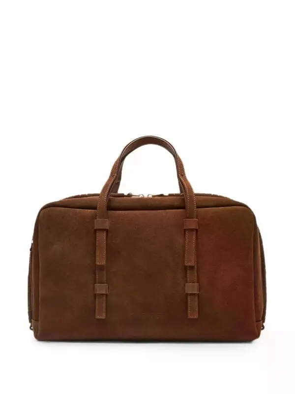 Casadei Bigli Velour Tote Bag - Brown