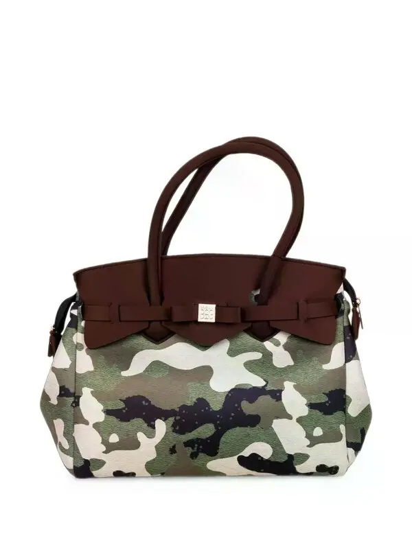 Save My Bag Camouflage-print Tote Bag - Neutrals