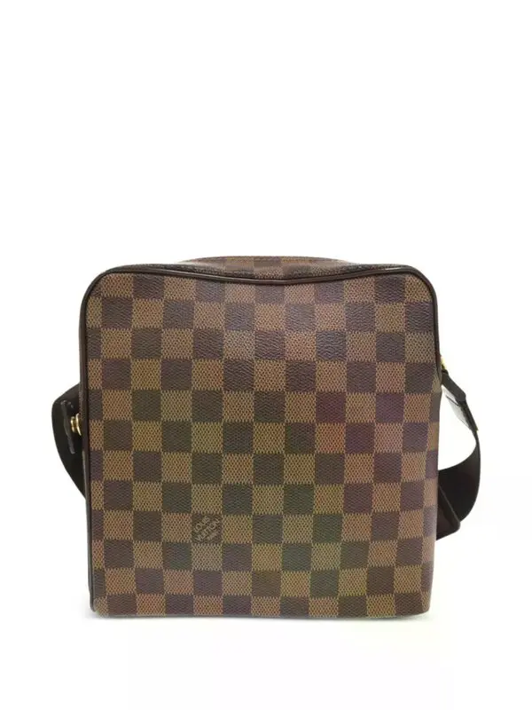 LOUIS VUITTON 2006 Damier Ebene Olav Pm Cross Body Bag
