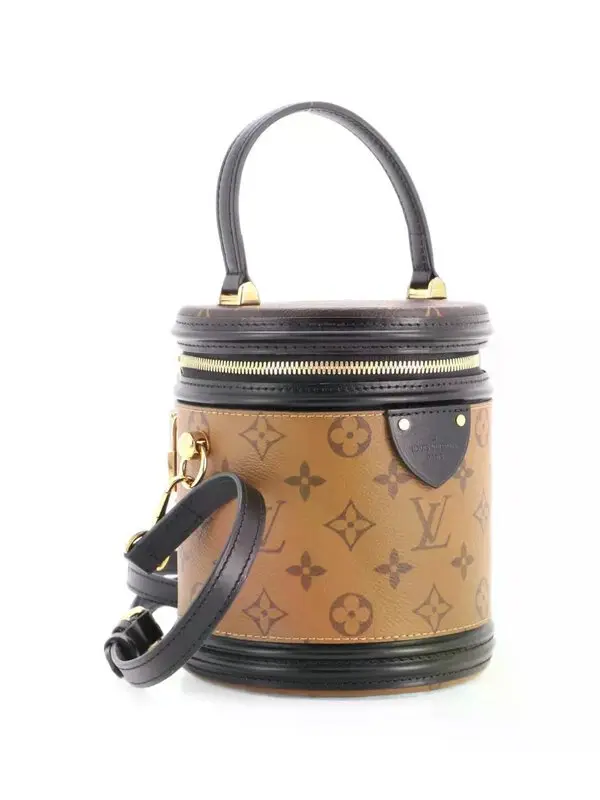 LOUIS VUITTON Cannes Handbag Reverse Monogram Canvas Satchel