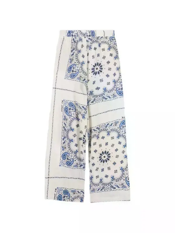 8PM Stromboli Bandana-print Straight Trousers