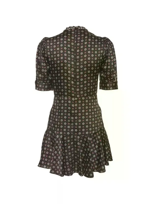 Sandro Crystal-embellished Star-print Mini Dress